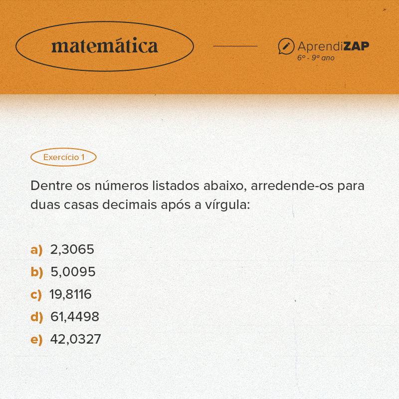 Exemplos De Arredondamento De Decimais