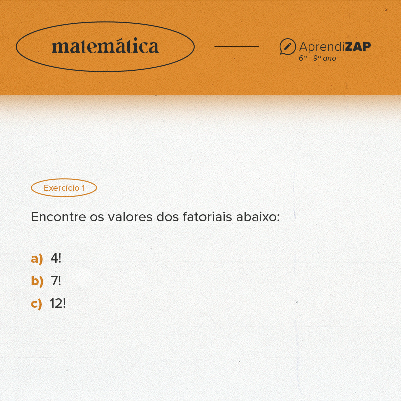 Fatorial de um número | AprendiZAP