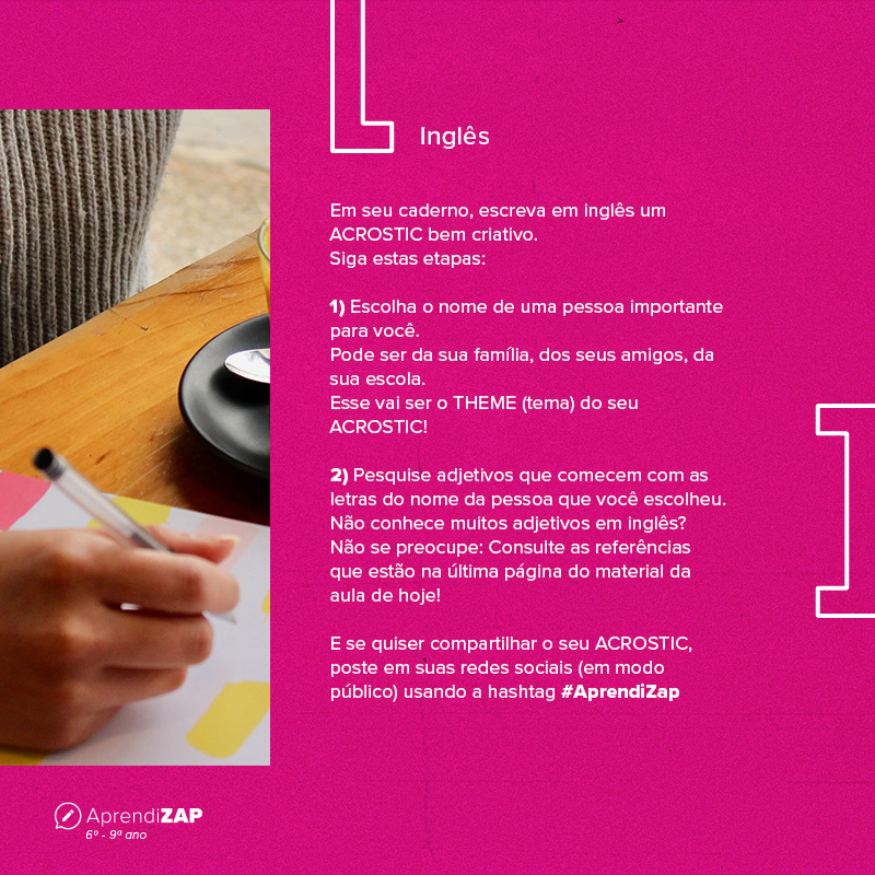 What is an Acrostic? (O que é um acróstico?) | AprendiZAP