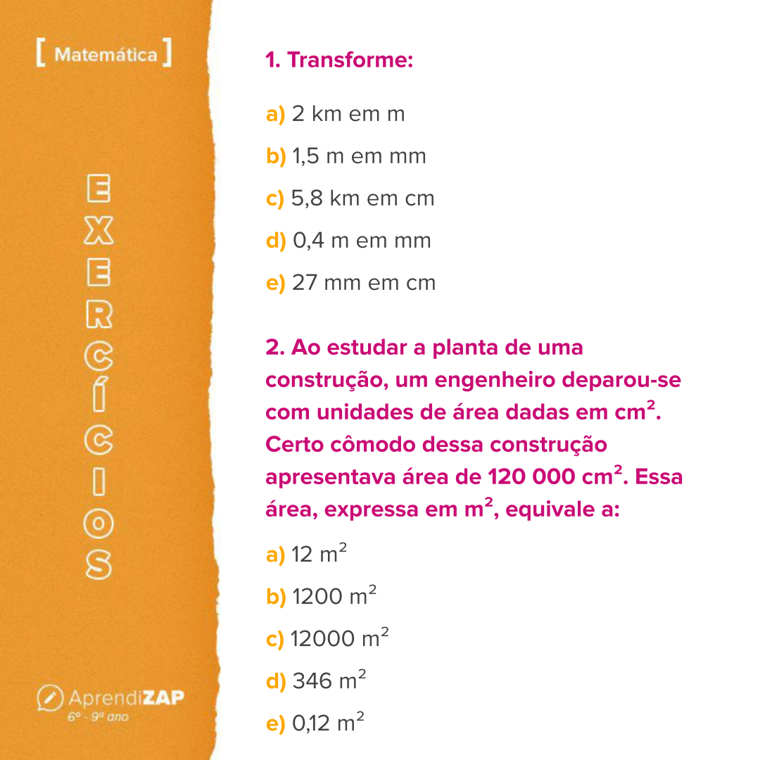 Conversão de unidades de medida | AprendiZAP